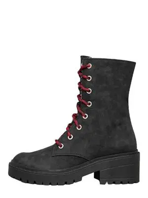 Sketchers High-top Lace-up Lug Sole Boots - Black