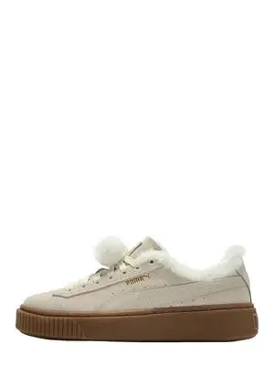 PUMA PUMA Suede Platform Fur Trimmed Sneakers