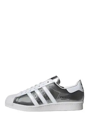 Adidas Superstar X Prada Low Top Sneakers - Silver