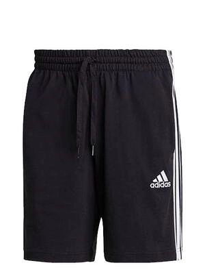 Adidas Logo Printing Stripe Sports Training Shorts - Black