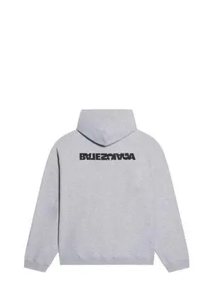 Balenciaga Balenciaga Turn Hoodie Wide Fit Heather Grey/black