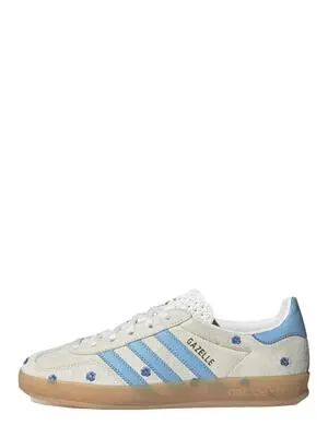 Adidas Adidas Gazelle Indoor Sneakers With Floral Embroidery White/blue
