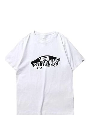 VANS Off The Wall Classic Printing Short Sleeve Couple Style - White