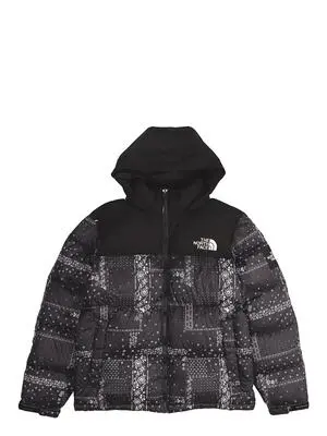 The North Face Label Bandana Nuptse Jacket - Black