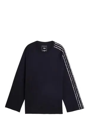 Adidas Y-3 3-stripes Long Sleeve T-shirt - Black
