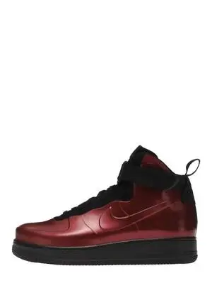 Nike Force 1 High 'foamposite' Sneakers - Red/black