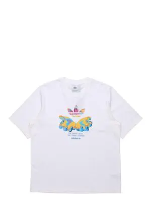 Adidas Originals Graphic Tee Printing Short Sleeve - White