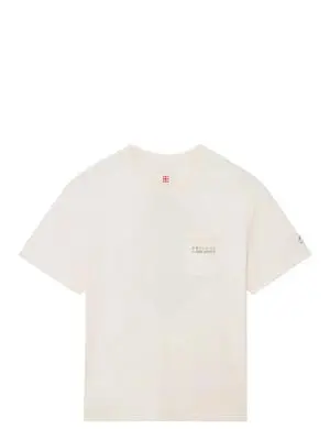 LI-NING Geometry Graphic Pocket T-shirt 'beige - Beige/black/grey