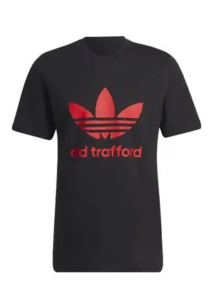 Adidas Original Old Trafford Trefoil T-shirt 'black - Black/multi-color