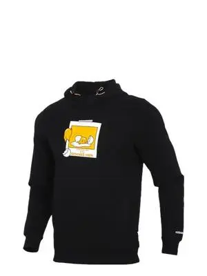 Adidas Neo Casual Sports Long Sleeve Pullover Hoodie - Black