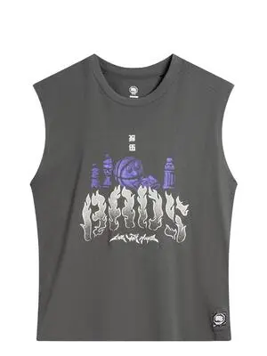 LI-NING Badfive Graphic Tank - Grey/multi-color