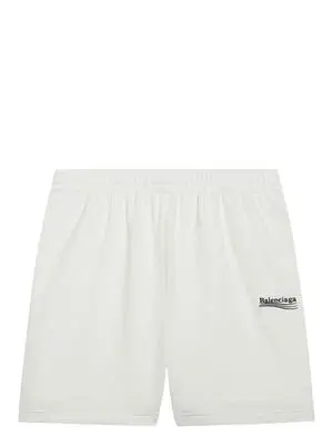 Balenciaga Political Campaign Shorts - White