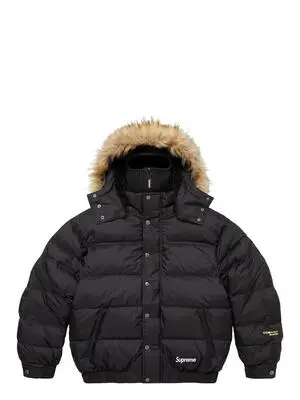 Supreme 700-fill Down Puffer Jacket With Fur-trimmed Hood - Black