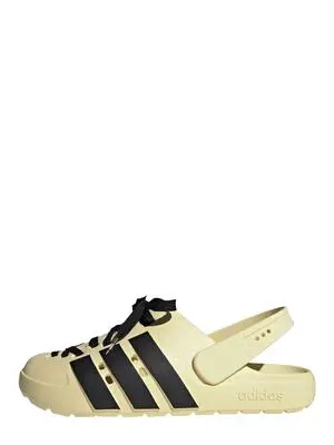 Adidas Adilette Clog 2.0 Slip-on Shoes - Warm Vanilla/core Black/gold Metallic