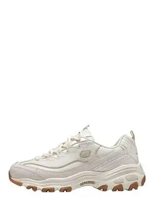 Sketchers D'lites Lace Up Sneakers - Beige