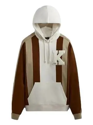 Kith Williams Iii Paneled Hoodie 'tectonic - Brown/white
