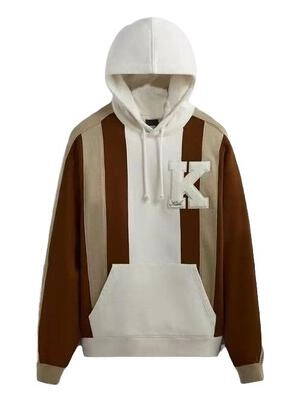 Kith Williams Iii Paneled Hoodie 'tectonic - Brown/white