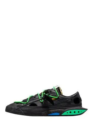 Nike X Off-white Blazer Low Sneakers - Black/electro Green