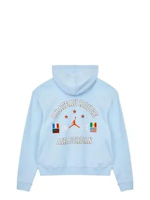 JORDAN X Maison Chateau Rouge Crossover French Terry Alphabet Pattern Printing Asia Edition Blue - Default Color