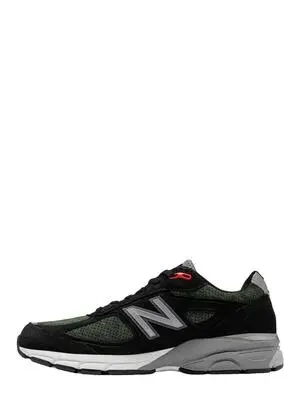 NEW BALANCE 990v4 Made In Usa Athletic Sneakers - Black/green