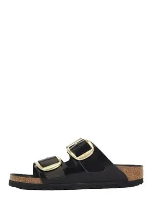 BIRKENSTOCK Birkenstock Arizona Big Buckle Patent Leather Sandals Black