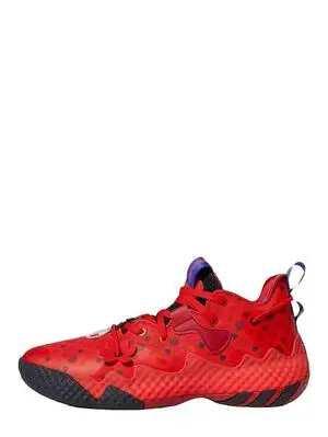 Adidas Harden Volume 6 Vivid Monogram Sneakers - Red