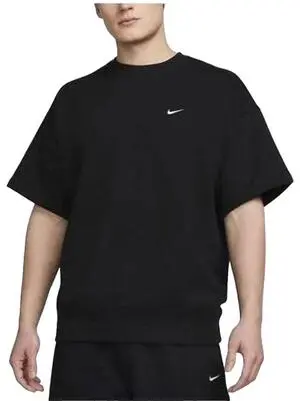 Nike Solo Swoosh French Terry Top - Black