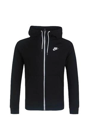 Nike Modern Fleece Zip-up Hooded Jacket - Black