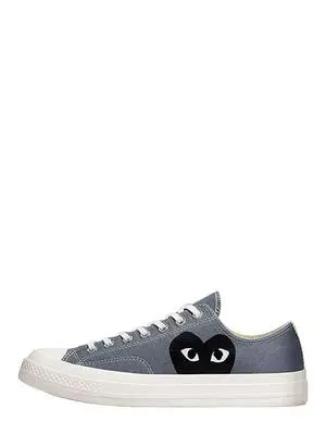 CONVERSE Comme Des Garçons PLAY X Converse Chuck 70 Low Top Sneakers Grey/black