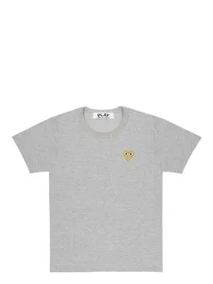 Play Comme Des Garcon Comme Des Garcons Play Gold Heart T-shirt 'grey' Grey