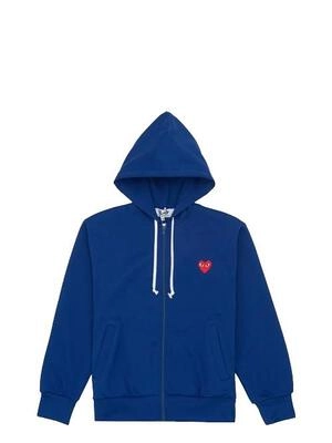 Play Comme Des Garcon COMME Des GARCONS PLAY Zip Hooded Jacket Blue
