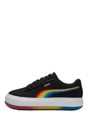 PUMA Suede Mayu Prism Low Top Platform Sneakers - Black