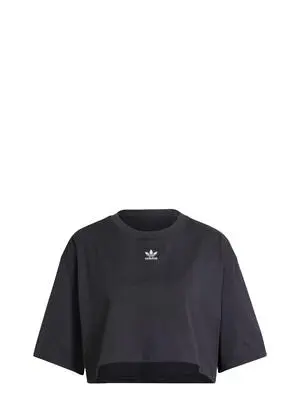 Adidas Essentials Crop T-shirt Asia Sizing - Black