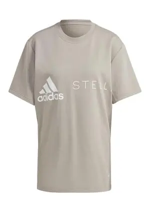 Adidas By Stella Mccartney Logo Print T-shirt - Grey