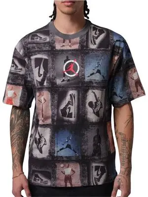JORDAN Flight Club Printed T-shirt - Sail