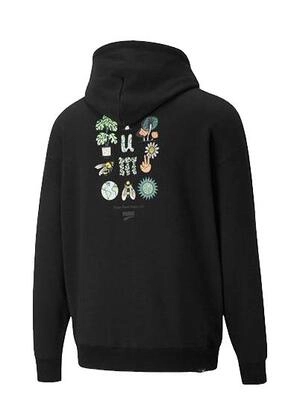 PUMA Downtown Funny Logo Hoodie - Black
