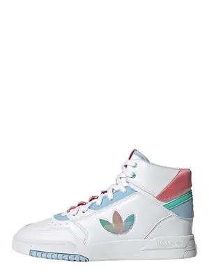 Adidas Originals Drop Step Xlt High Top Sneakers - White/blue/pink