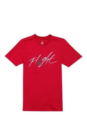 JORDAN Jumpman Logo Round Neck Athleisure Casual Sports Short Sleeve - Red
