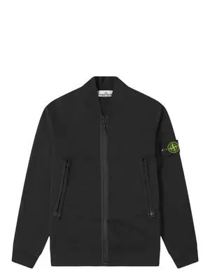 Stone Island Garment Dyed Bomber Jacket - Black