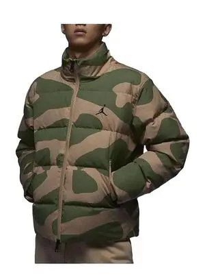JORDAN Air Flight Heritage Down Jacket Camo - Brown/green
