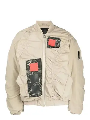 A-COLD-WALL* Cubist Ruched Bomber Jacket - Dark Stone