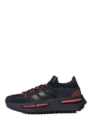Adidas Nmd_s1 "black Orange Lime" Sneakers - Core Black/carbon/flash Lime