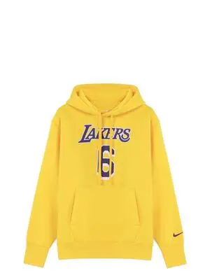 Nike Los Angeles Lakers Lebron James No. 6 Pullover Hoodie - Yellow