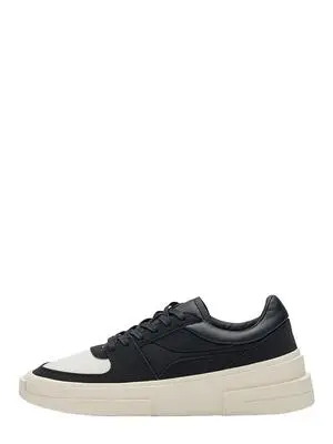 361 DEGREES Athletic Lace-up Sneakers - Black/white
