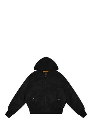 Drew House Mascot Hooded Bomber Jacket - Black