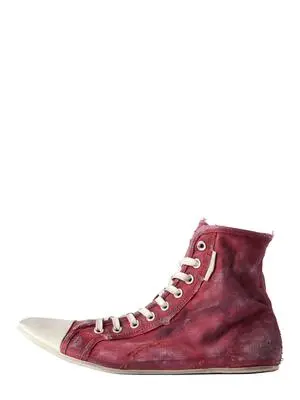 Balenciaga Balenciaga Paris Ultra Flat High Top Sneakers Red