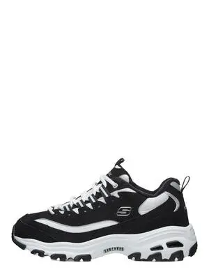 Sketchers D'lites 1.0 Low Top Sneakers - Black/white