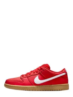 Nike Dunk Low University Red Gum Sneakers - University Red/white/gum Light Brown