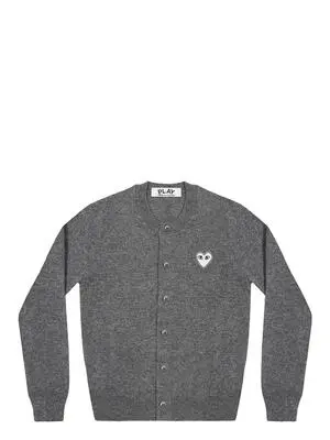 Play Comme Des Garcon Emblem Cardigan - Grey