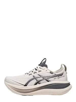 Asics Gel-nimbus 28 Go Athletic Sneakers - Cream/cement Grey